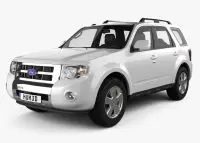 FORD ESCAPE Carbon Fiber, Wooden look dash trim kits